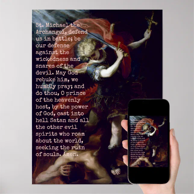 St Michael the Archangel Poster | Zazzle