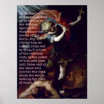 St Michael the Archangel Poster | Zazzle
