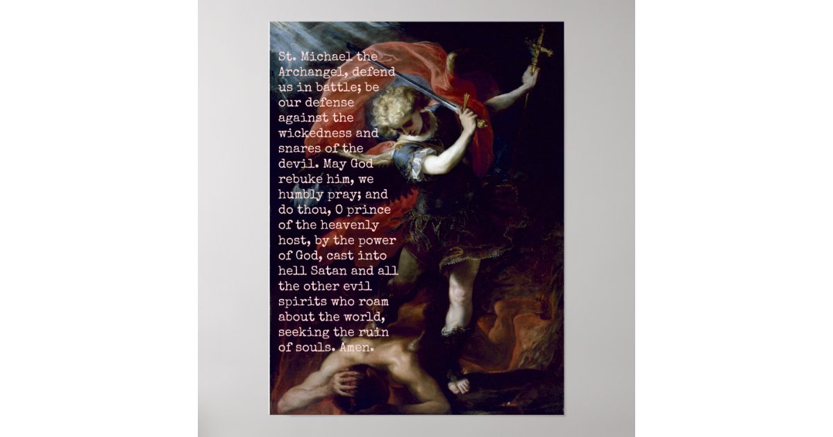 St Michael the Archangel Poster | Zazzle
