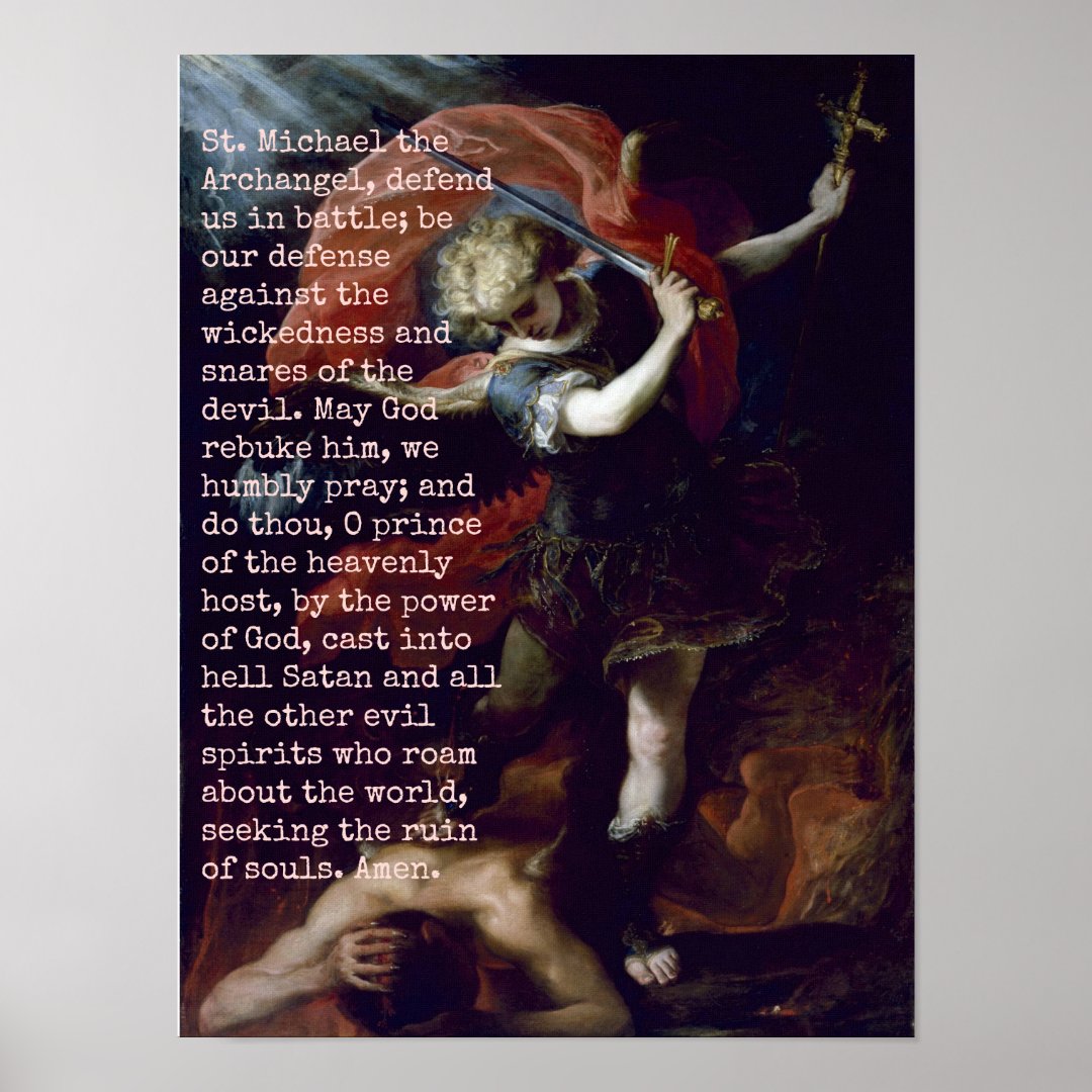 St Michael the Archangel Poster | Zazzle