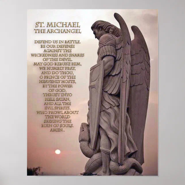 St. Michael the Archangel, Poster | Zazzle