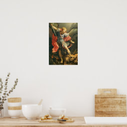 St. Michael the Archangel Prayer Angel Poster | Zazzle