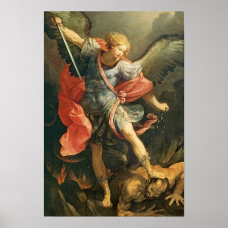 St. Michael the Archangel Prayer Angel Poster | Zazzle