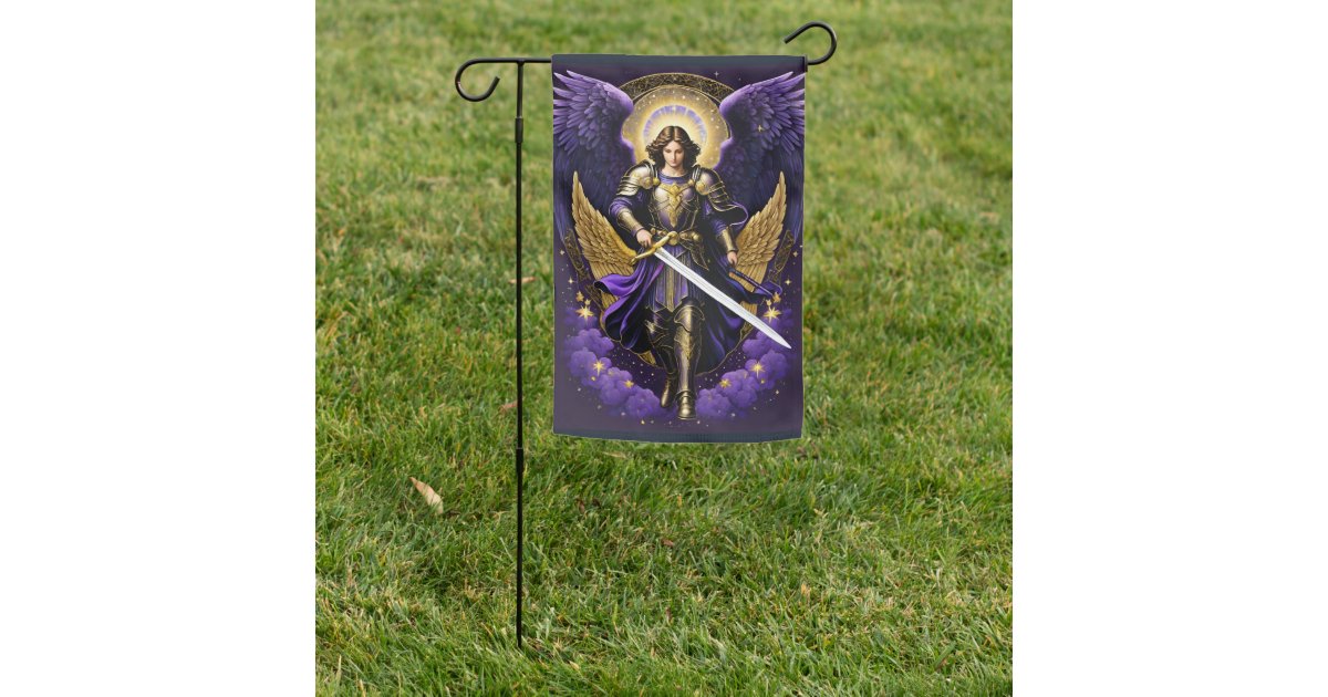 St Michael the Archangel Roman Catholic Garden Flag | Zazzle