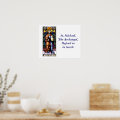 St. Michael The Archangel Stained Glass Window Poster | Zazzle