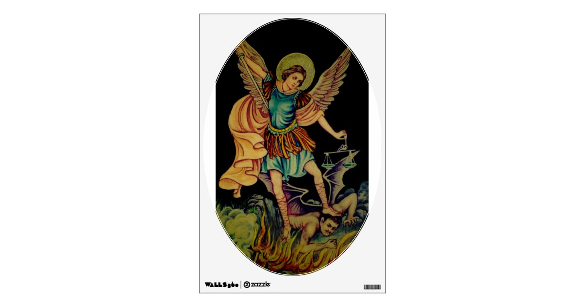 St. Michael The Archangel Wall Decal | Zazzle
