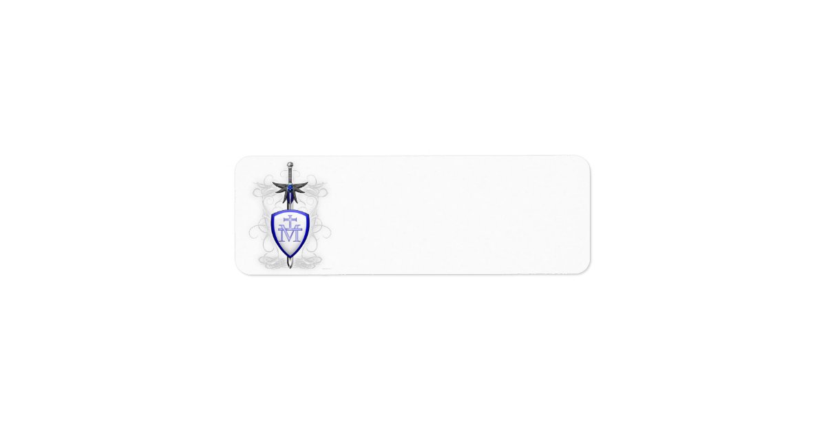 St. Michael's Sword Label | Zazzle