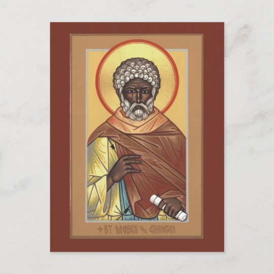 St. Moses the Ethiopian Prayer Card | Zazzle.com