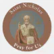 St. Nicholas of Myra Bishop Classic Round Sticker | Zazzle