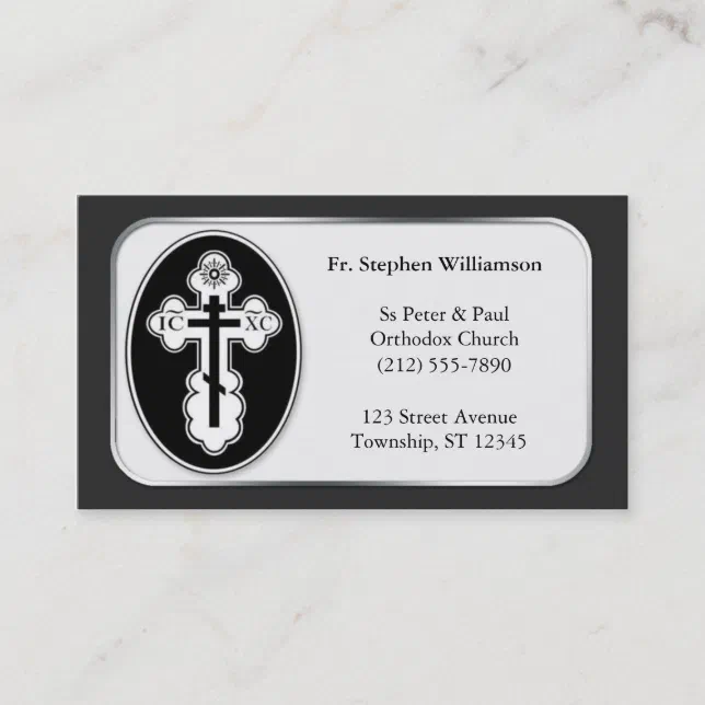 St. Olga Cross - Orthodox Clergy Business Cards | Zazzle