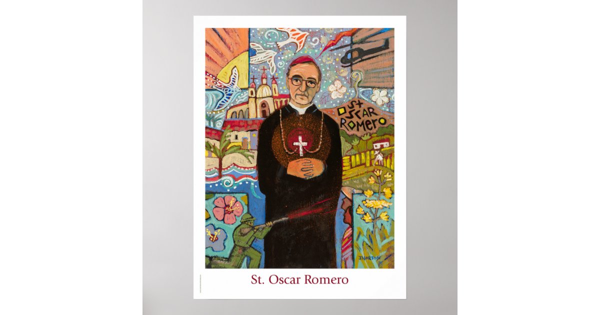 St. Oscar Romero Catholic Classroom poster | Zazzle