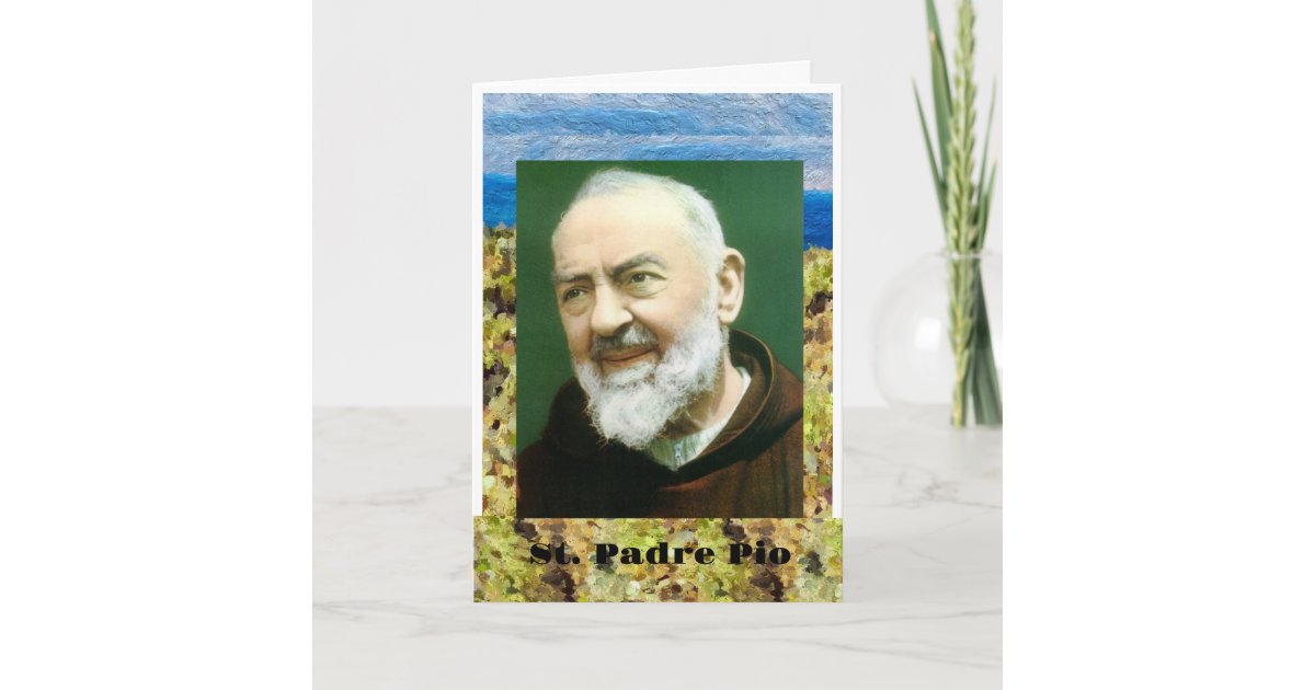 St. PADRE PIO Card | Zazzle
