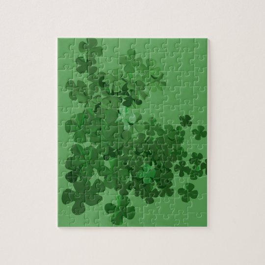 St. Patrick’s Day Shamrock Jigsaw Puzzle | Zazzle.com