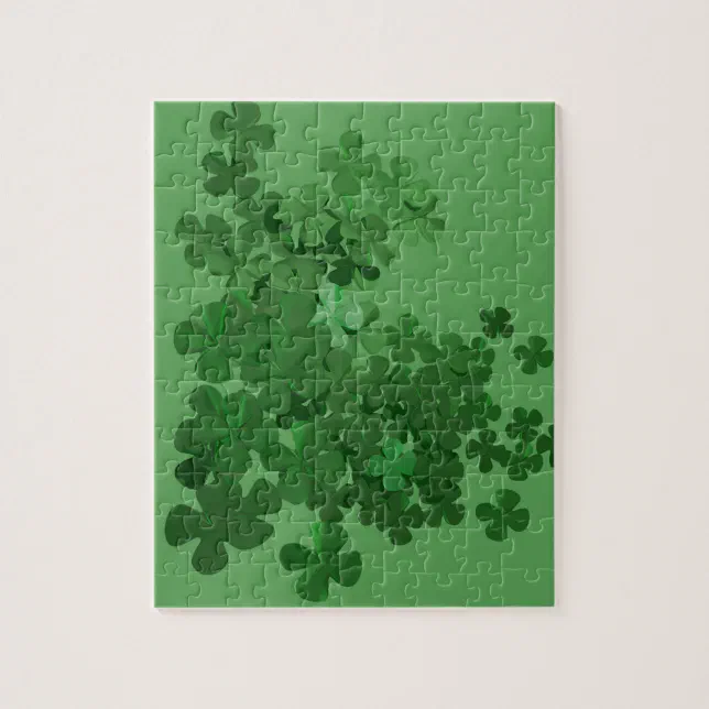 St. Patrick’s Day Shamrock Jigsaw Puzzle | Zazzle