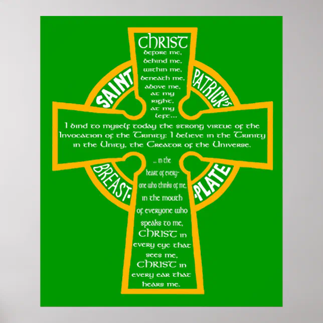 St. Patrick's Breastplate Poster | Zazzle