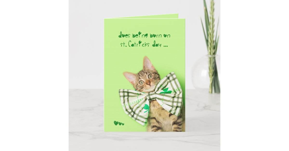 St. Patricks Day Birthday Card | Zazzle