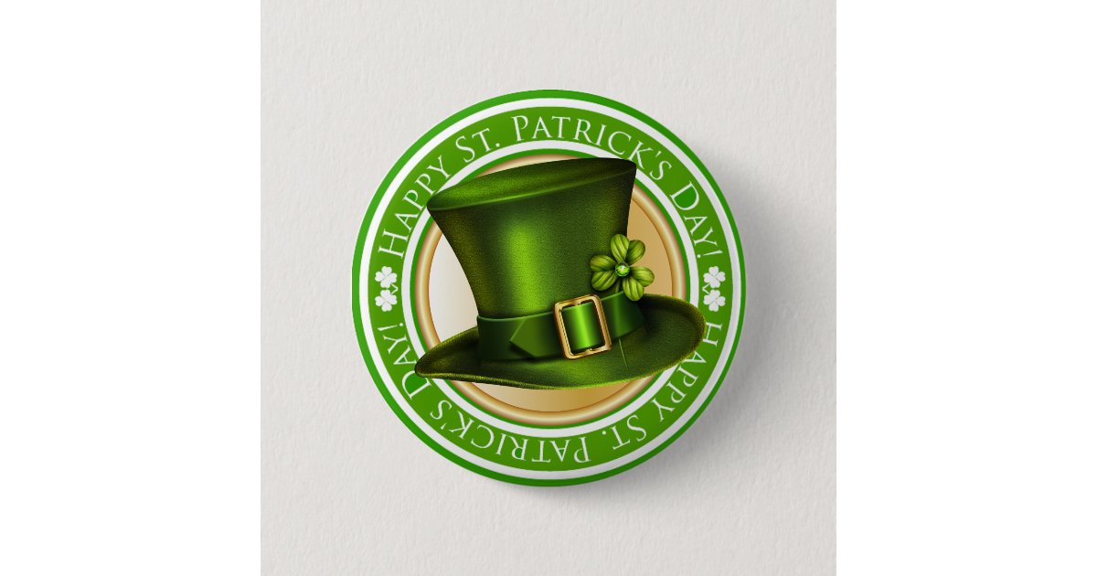 St. Patrick's Day Button - SRF | Zazzle