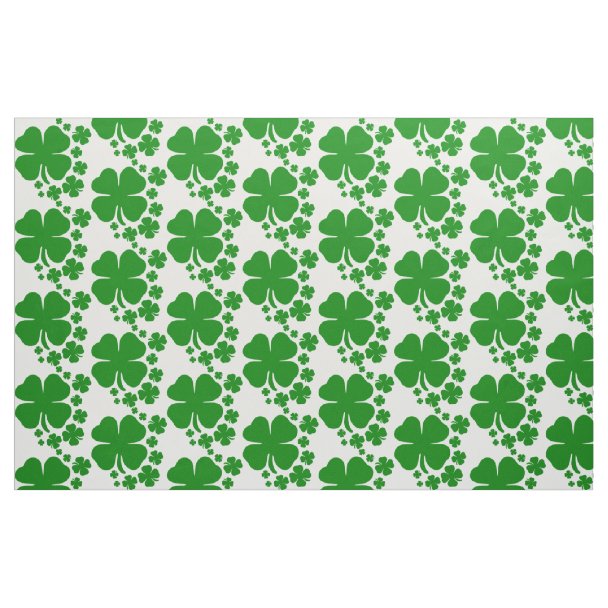Customizable Irish Shamrock Fabric | Zazzle