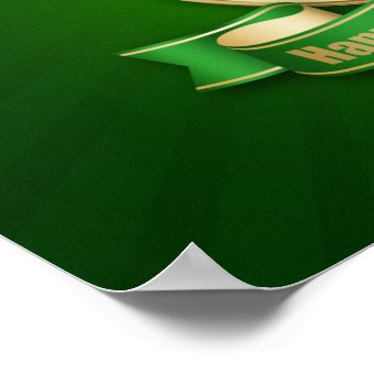 St. Patrick's Day Coin Shamrock Poster | Zazzle