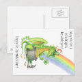 St. Patrick's Day Dragon postcard | Zazzle