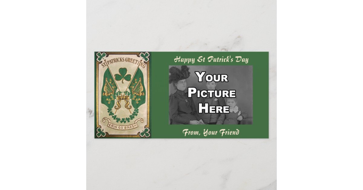 St. Patricks Day Greeting Photo Card | Zazzle.com