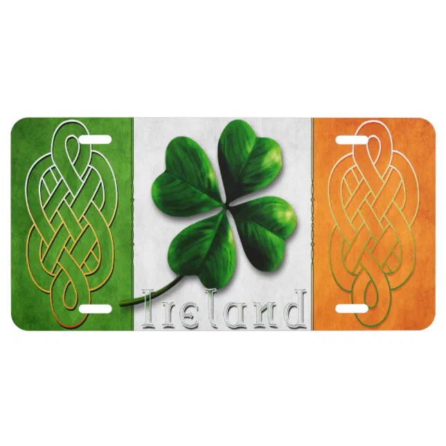 St. Patrick's Day Ireland/Flag License Plate | Zazzle