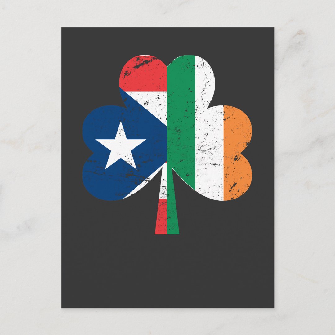 St Patricks Day Ireland Irish Puerto Rican Postcard | Zazzle