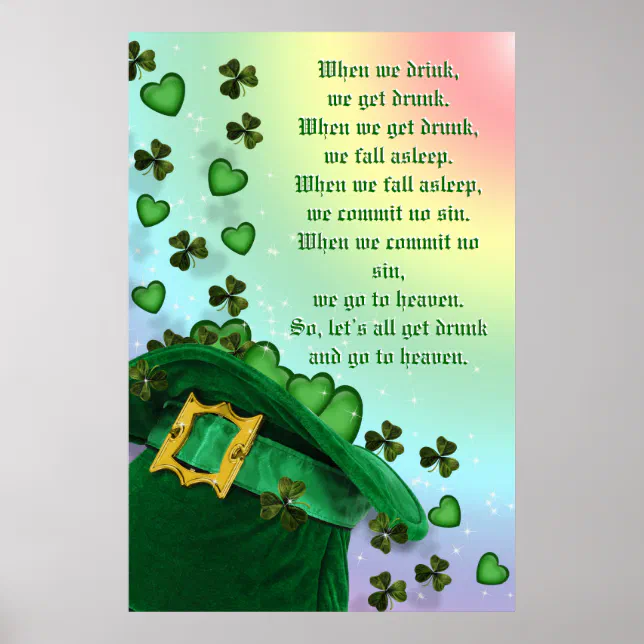 St Patricks day Irish Poster | Zazzle