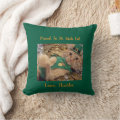 St Patrick's Day Leprechaun Cat Throw Pillow | Zazzle