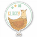 St. Patricks Day Lucky Chicken Sticker | Zazzle