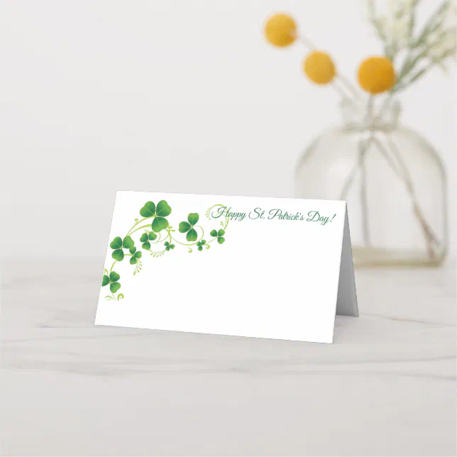 St. Patrick's Day Party Name Place Card | Zazzle