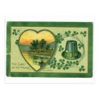 Cute Irish chibi leprechaun girl with pot of gold Postcard | Zazzle.com