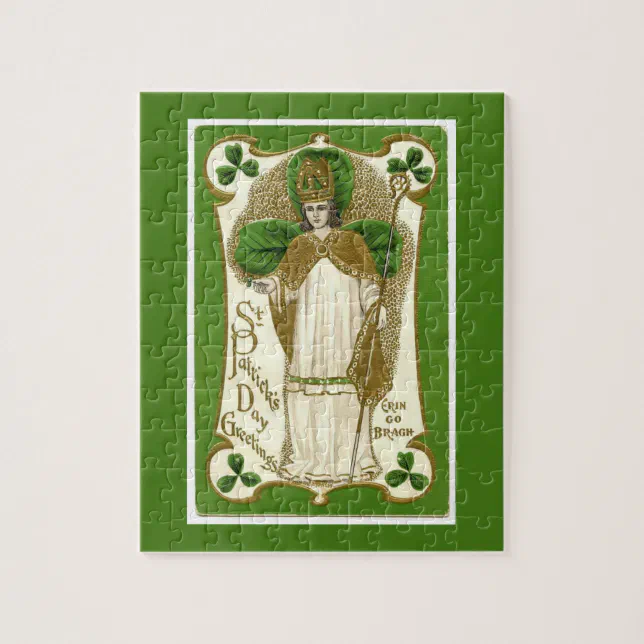 St. Patrick's Day Religious Bishop of Ireland Jigsaw Puzzle | Zazzle
