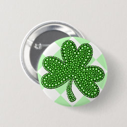 St Patricks Day Shamrock Classic Button | Zazzle