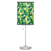 St. Patrick's Day Shamrock Pattern Table Lamp | Zazzle