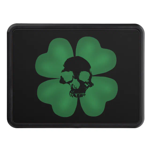 St Patricks Day spooky shamrock Tow Hitch Cover | Zazzle