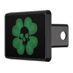 St Patricks Day spooky shamrock Tow Hitch Cover | Zazzle