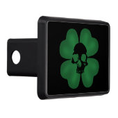 St Patricks Day spooky shamrock Tow Hitch Cover | Zazzle