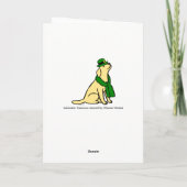 St. Patrick's Day Stylish Yellow Labrador Card | Zazzle