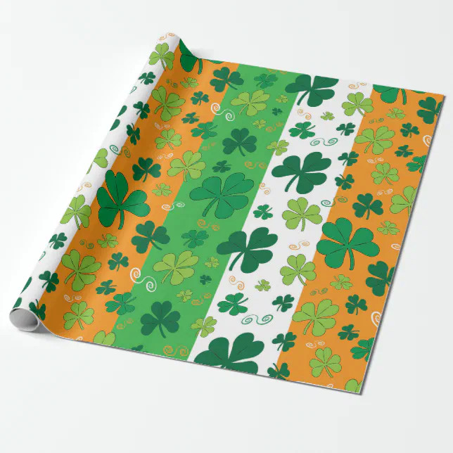 St Patrick's Day traditional themed wrapping paper | Zazzle