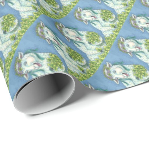 ST. PATRICK'S IRISH EWE & SHAMROCKS WRAPPING PAPER | Zazzle
