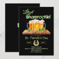 St Patricks Irish Shamrock Birthday Invitation | Zazzle