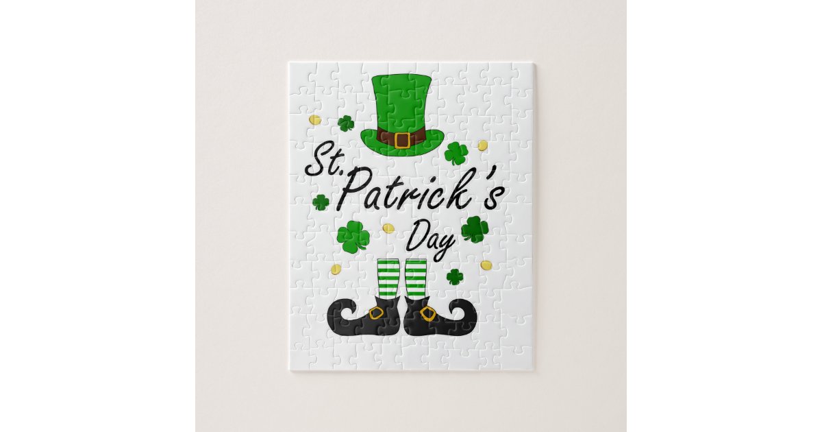 St Patricks Leprechaun Jigsaw Puzzle | Zazzle