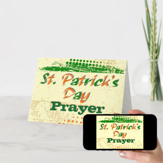 St. Patrick's Prayer, Christ Within Me Card | Zazzle