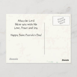 St. Patrick's Prayer, Christ Within Me Postcard | Zazzle