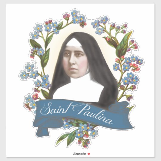 St. Paulina Pauline Patron Saint of Diabetics Sticker | Zazzle.com