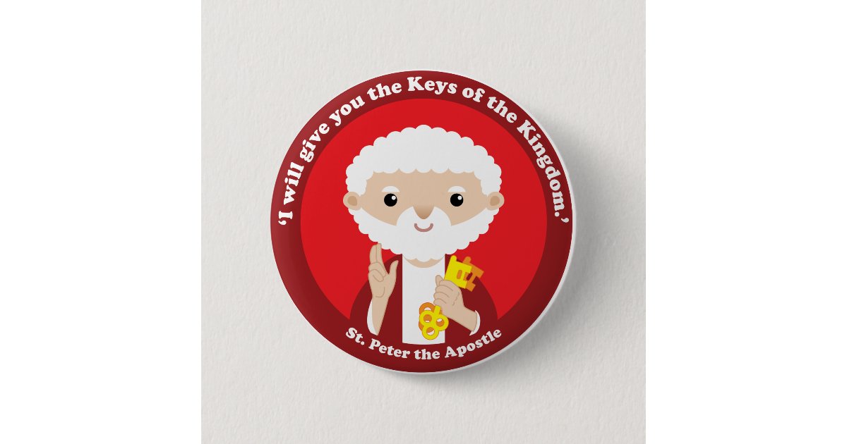 St. Peter the Apostle Button | Zazzle