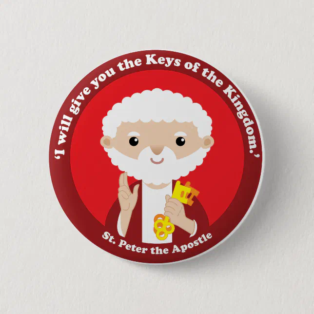 St. Peter the Apostle Button | Zazzle