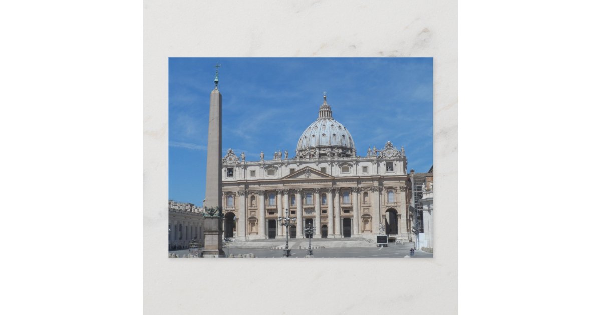 St Peter's Basilica- Vatican City Postcard | Zazzle