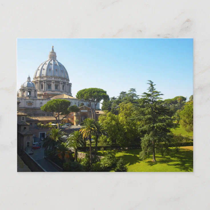 St. Peter's Basilica, Vatican City, Rome, Italy Postcard | Zazzle